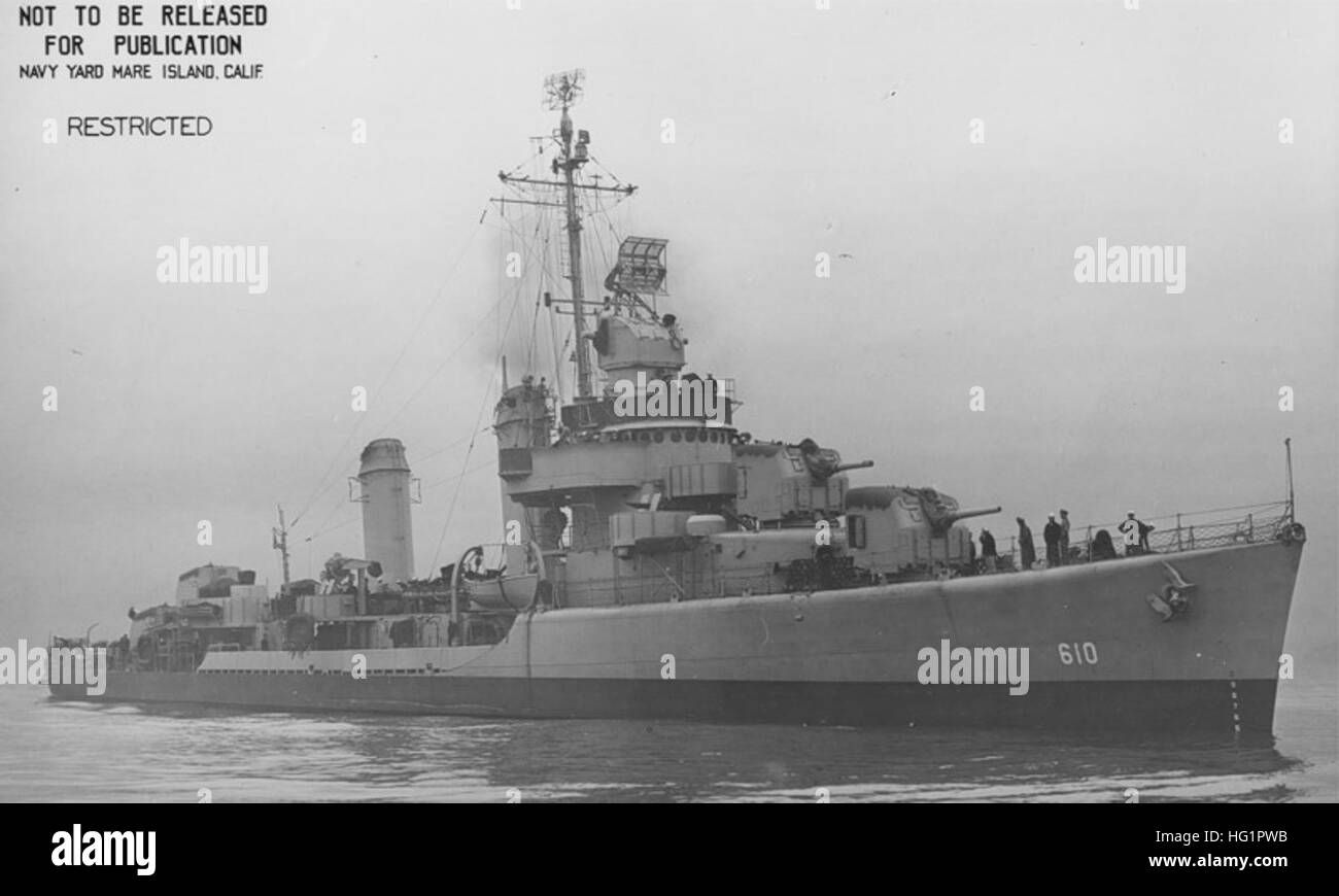 USS Hobby (DD 610 Stock Photo - Alamy