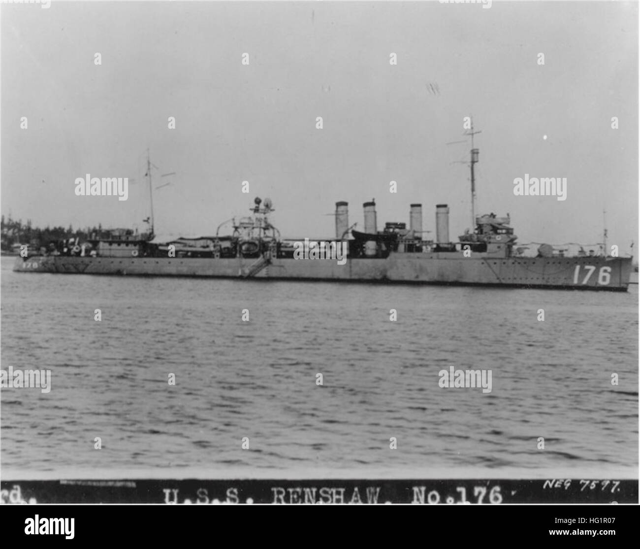 USS RENSHAW (DD-176 Stock Photo - Alamy