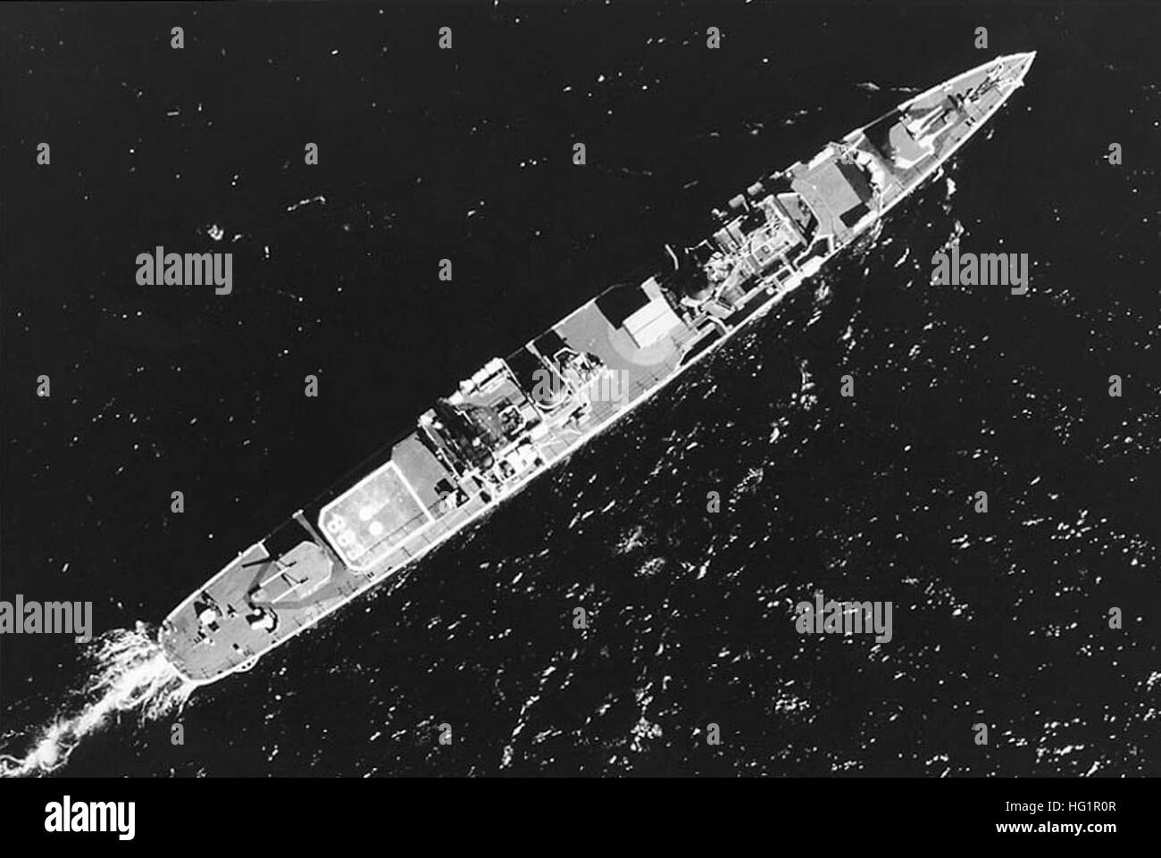 USS Newman K. Perry (DD-883) aerial photo 1969 Stock Photo - Alamy