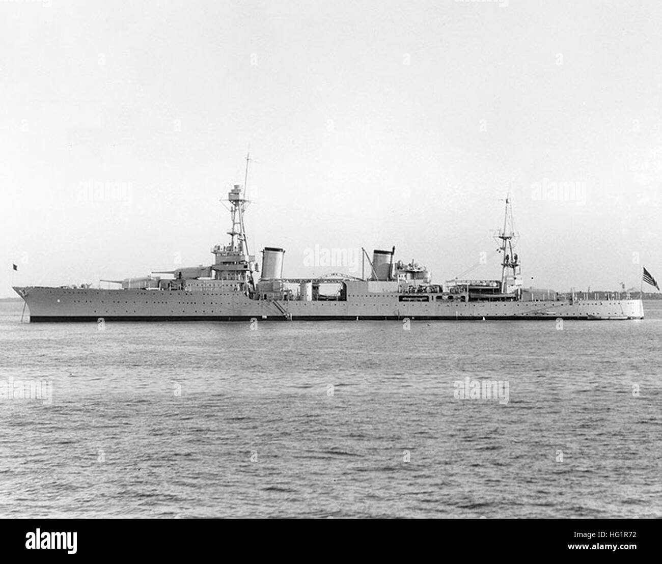 USS Chester (CA-27) Hampton Roads 1930 Stock Photo - Alamy