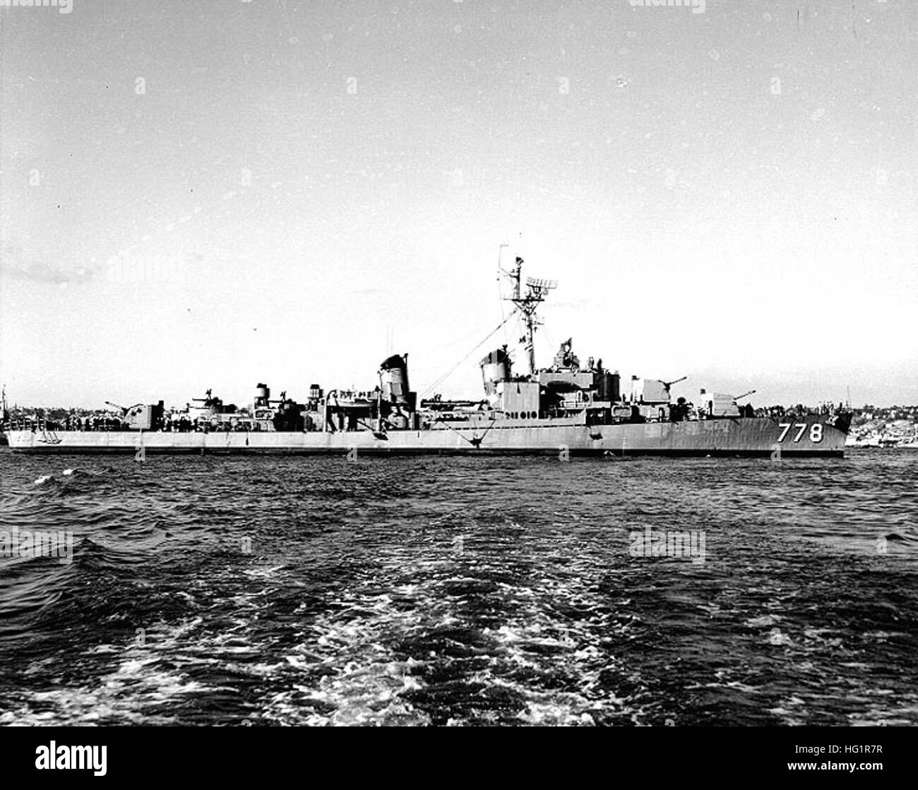USS Massey (DD-778) stbd side Stock Photo - Alamy