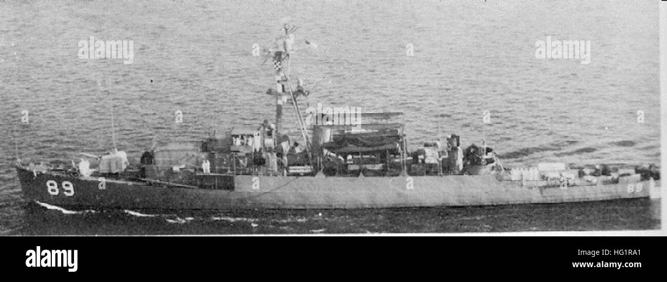 USS Ruchamkin (APD-89), a United States Navy high-speed transport ...