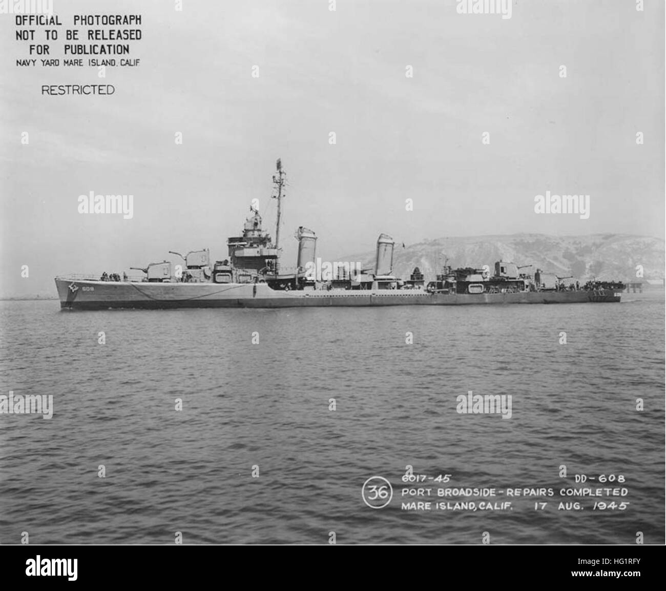 USS GANSEVOORT (DD-608 Stock Photo - Alamy
