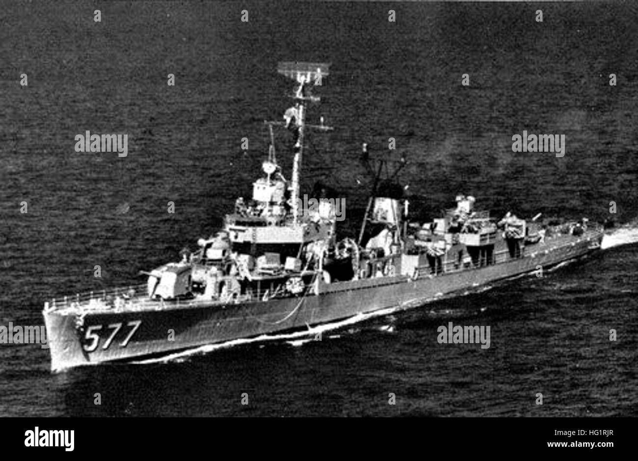 USS Sproston (DDE-577) underway in 1958 Stock Photo - Alamy