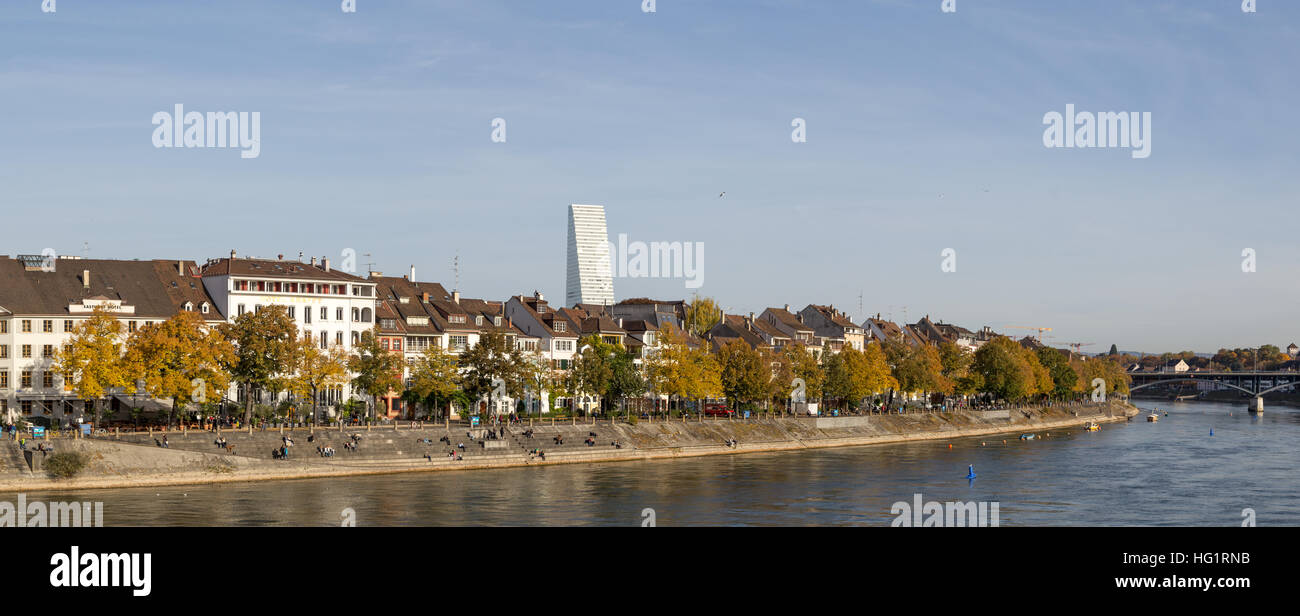Switzerland basel city view rhine hi-res stock photography and images ...
