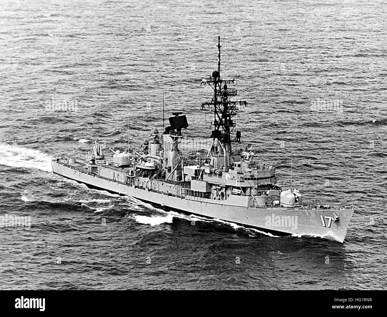 USS Conyngham (DDG-17) underway in 1975 Stock Photo - Alamy