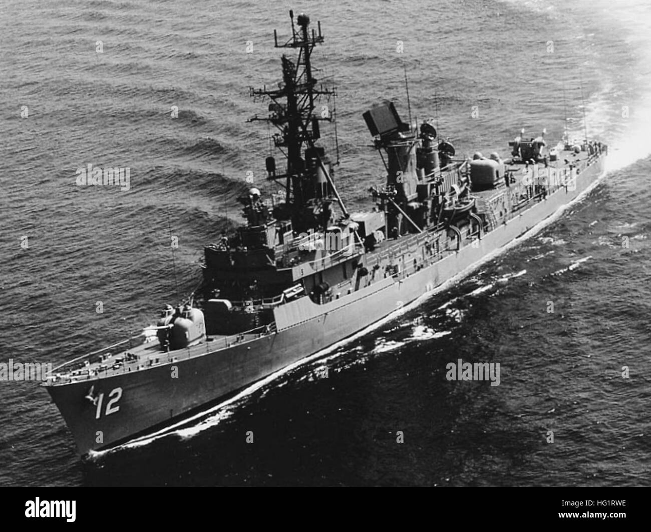 USS Robison (DDG-12) underway in 1967 Stock Photo - Alamy