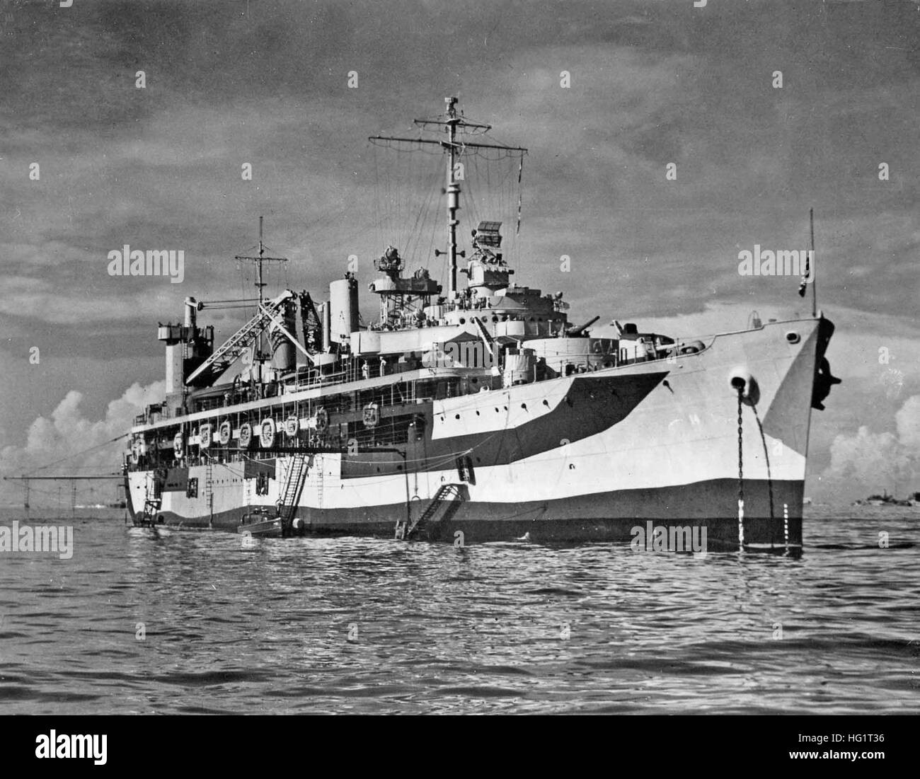 USS Dixie (AD-14) off Leyte 1945 Stock Photo - Alamy