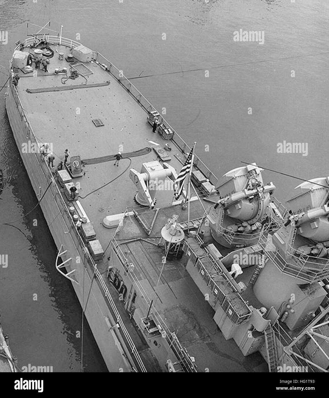 USS Providence (CLG-6) view aft 1970 Stock Photo - Alamy