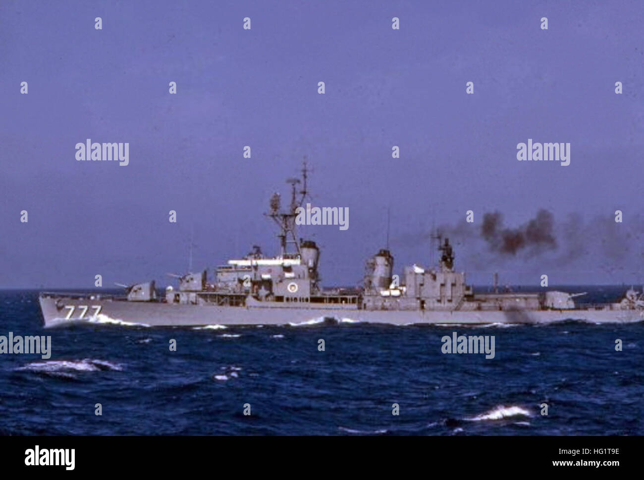 USS Zellars (DD-777) underway c1967 Stock Photo - Alamy