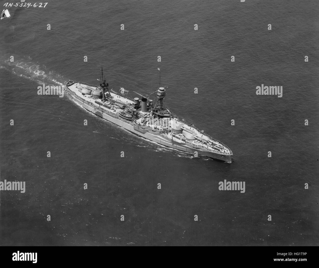 USS Texas at 1927 naval review NARA 19-LC-19C Stock Photo - Alamy