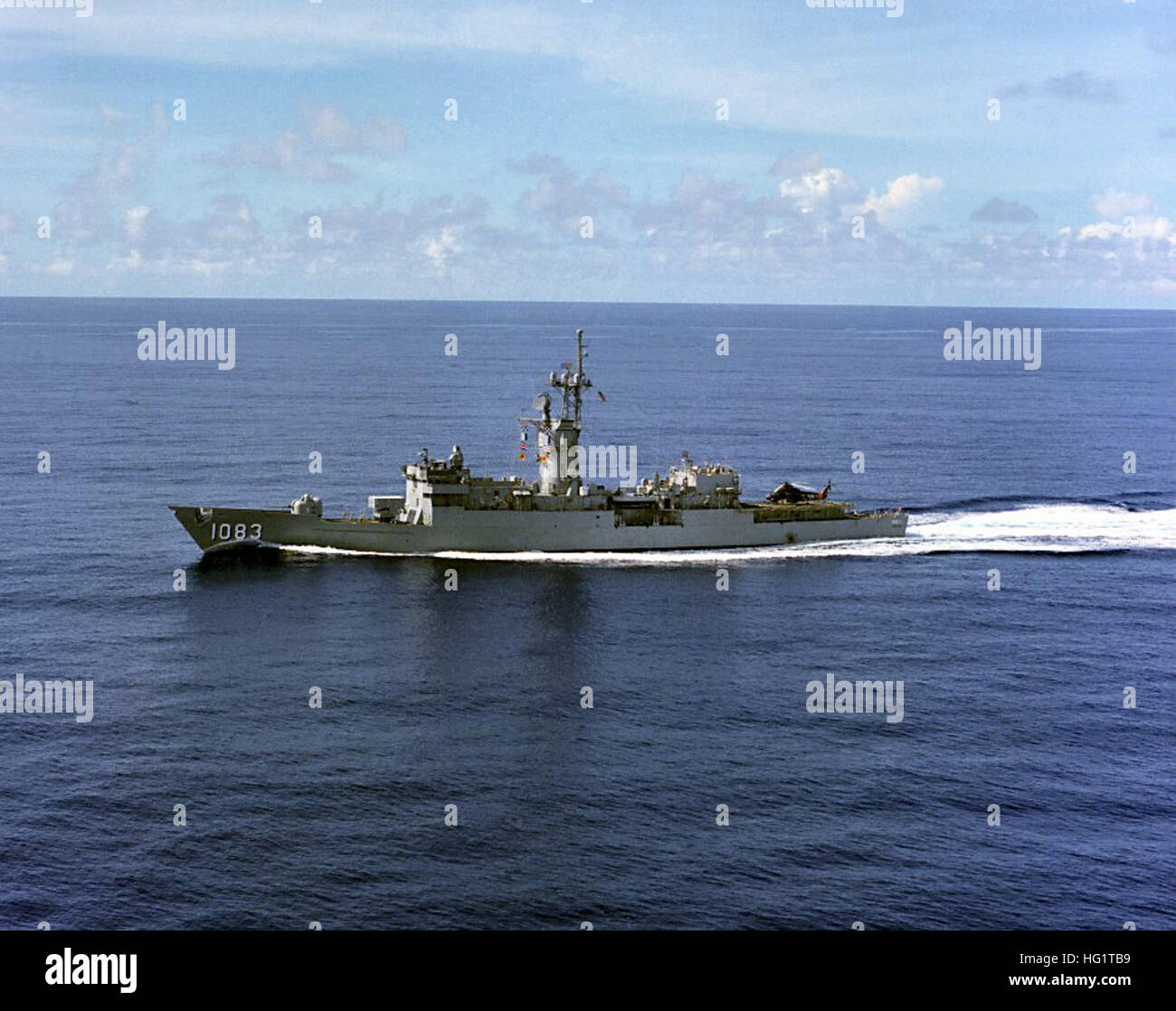 USS Cook (FF-1083), a Knox-class frigate, is underway performing anti ...