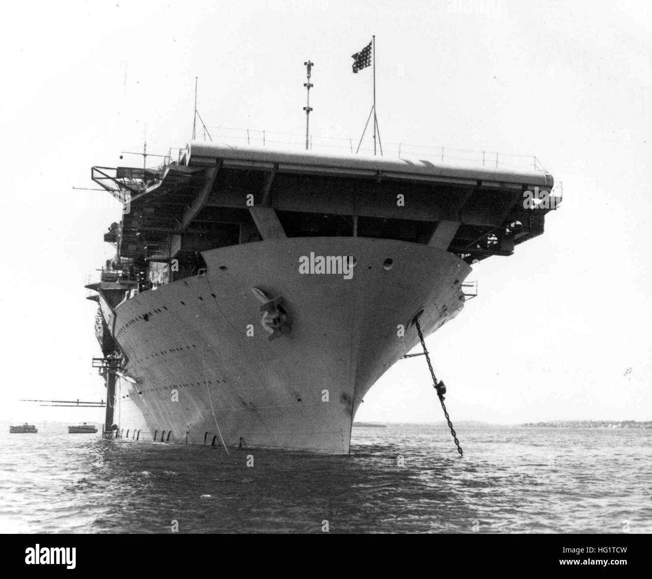 USS Wasp (CV-7) bow 1940 Stock Photo - Alamy