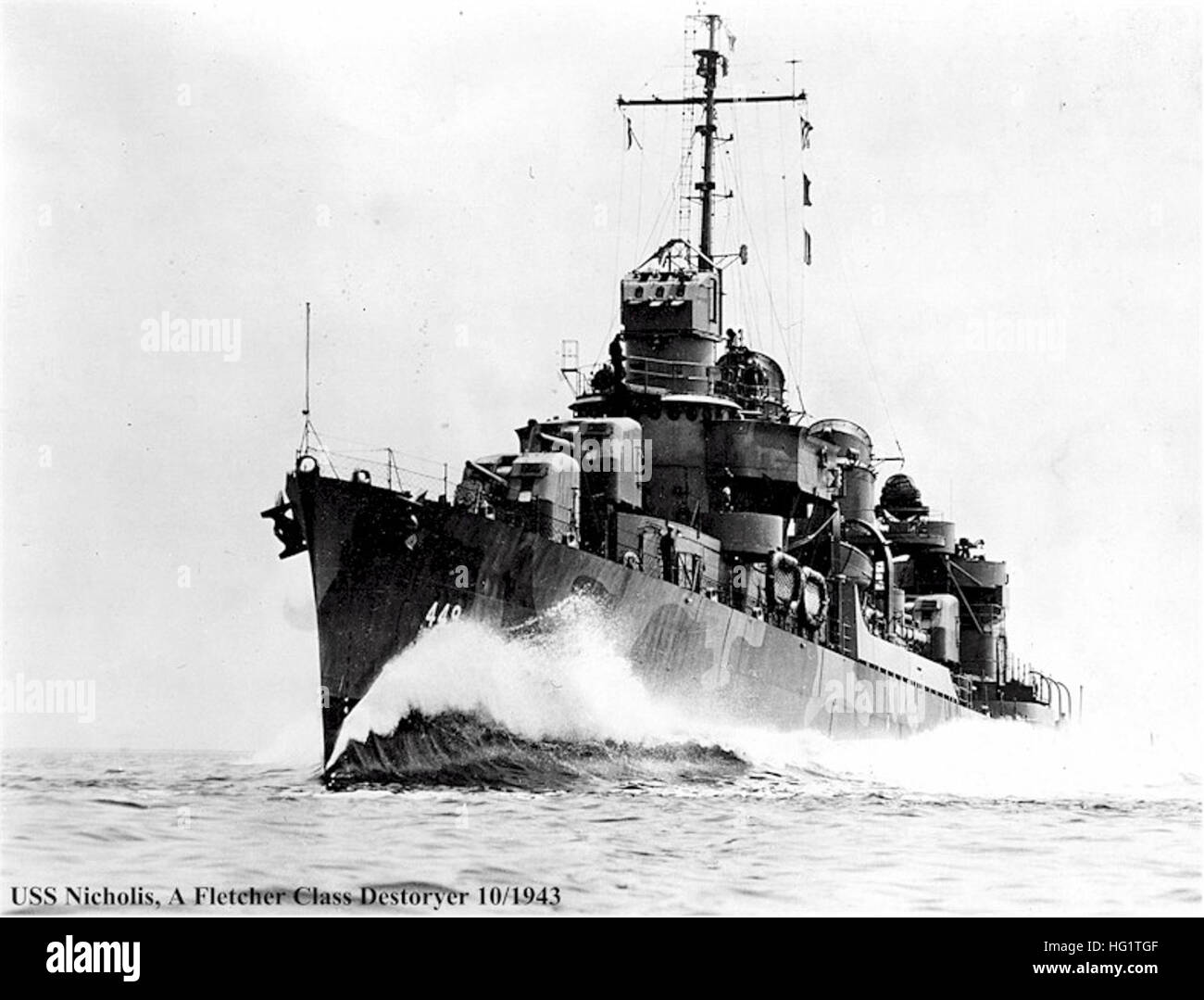 USS Nicholas (DD-449);0544928 Stock Photo - Alamy
