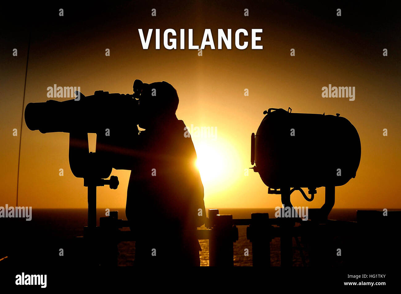 Vigilance (United States Navy poster Stock Photo - Alamy