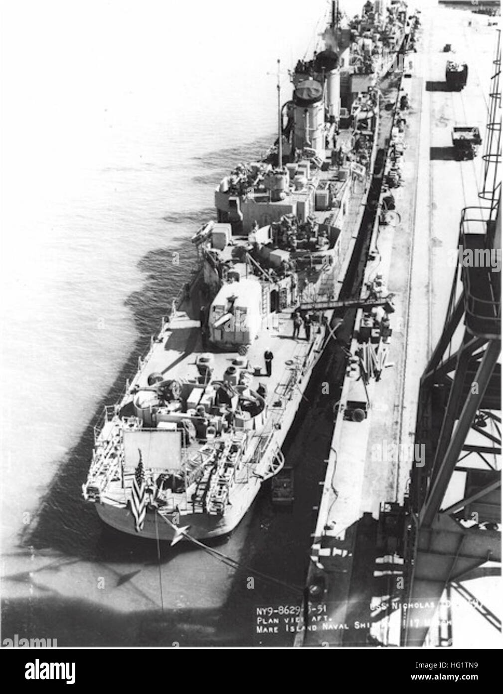 USS Nicholas (DD-449);0544927 Stock Photo - Alamy