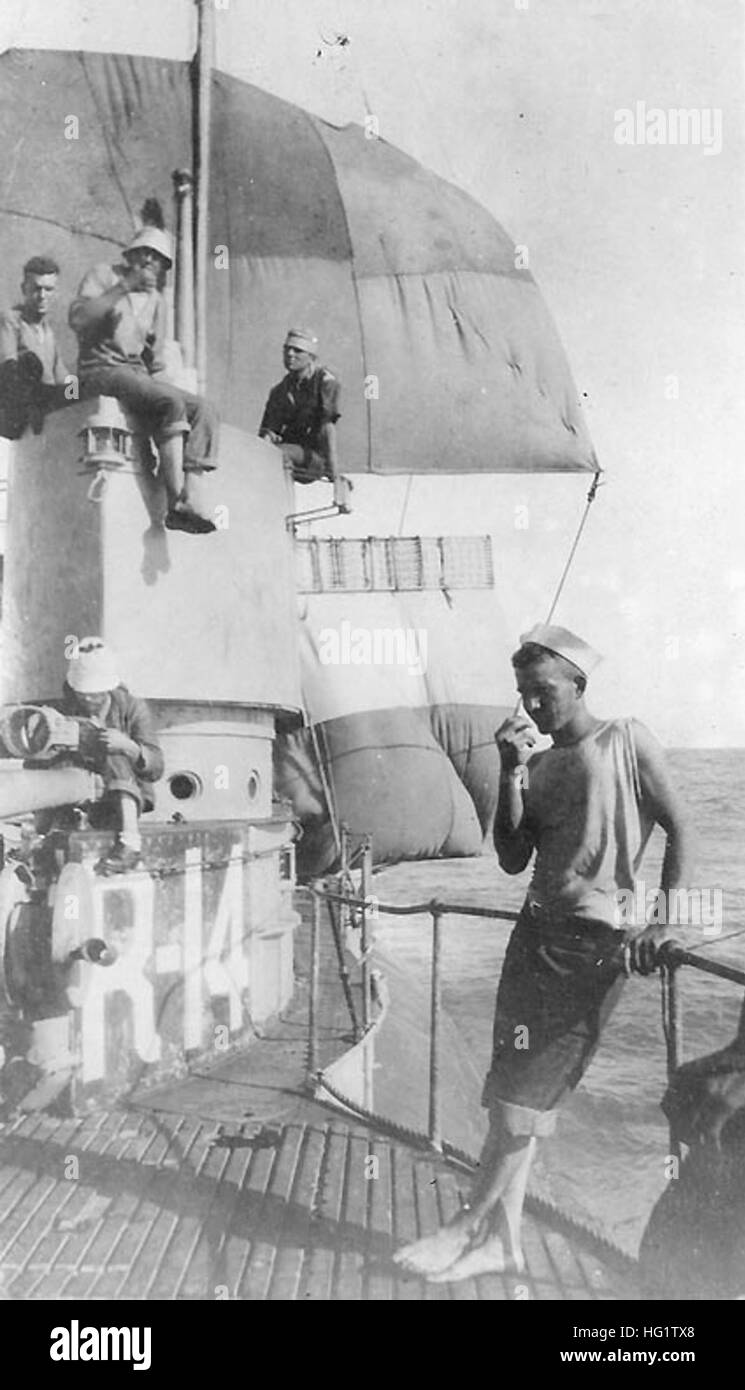 USS R-14 under sail Stock Photo - Alamy