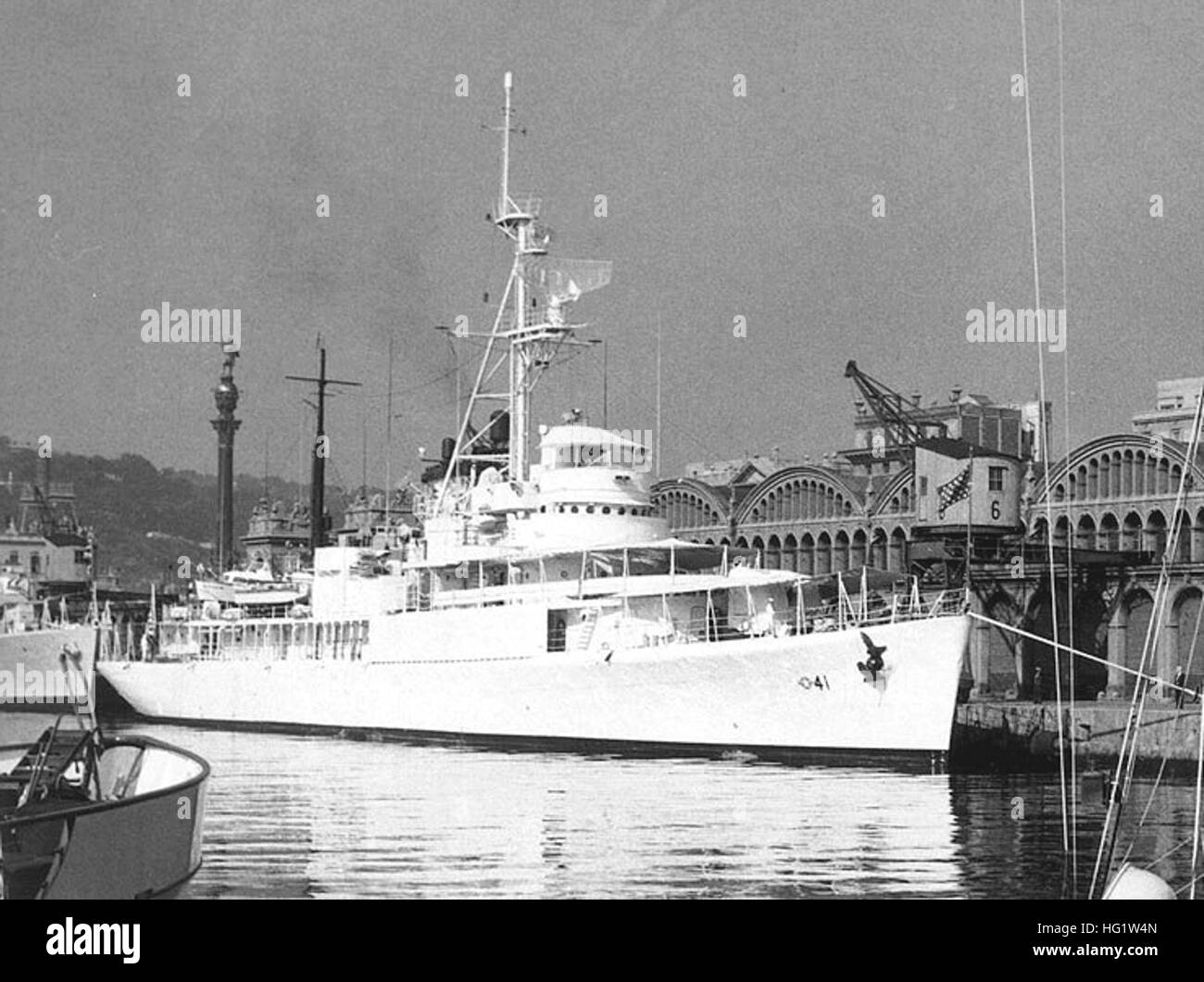 USS Greenwich Bay (AVP-41), a United States Navy seaplane tender ...