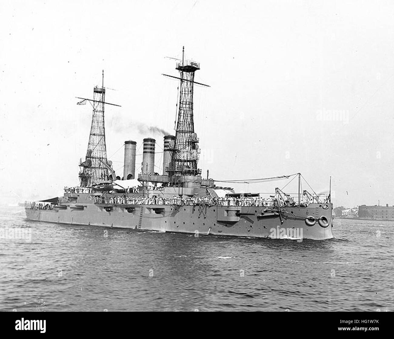 USS Ohio BB-12 Stock Photo - Alamy