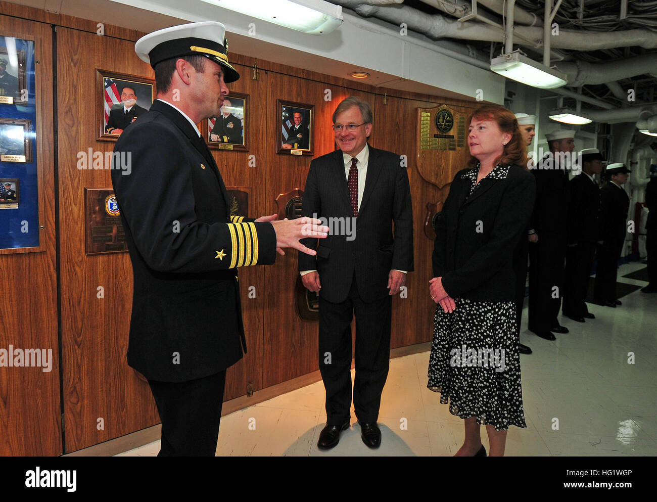 U.S. Ambassador to Georgia Richard Norland, center, and his wife, Mary ...