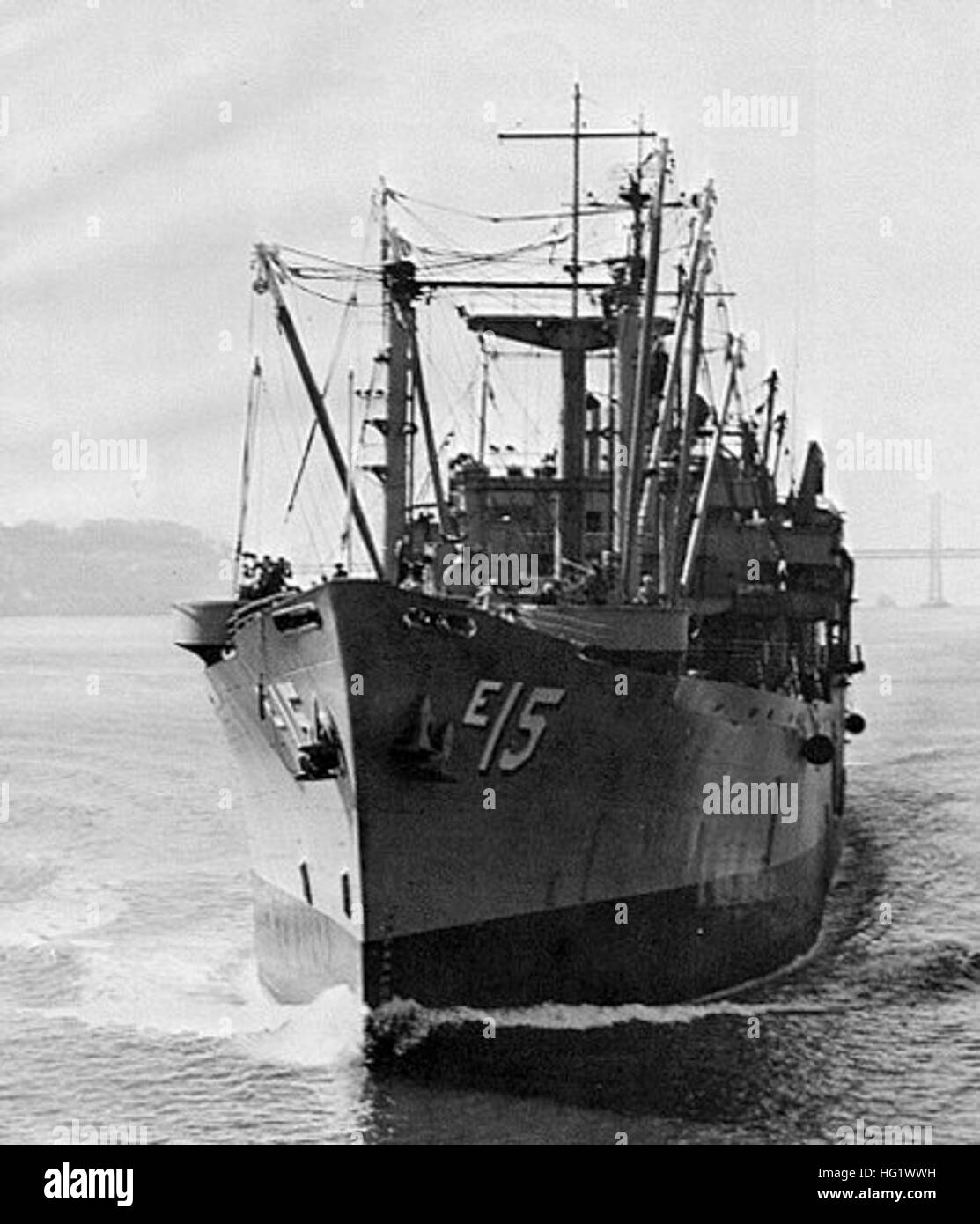 USS Vesuvius (AE-15) bow view Stock Photo - Alamy