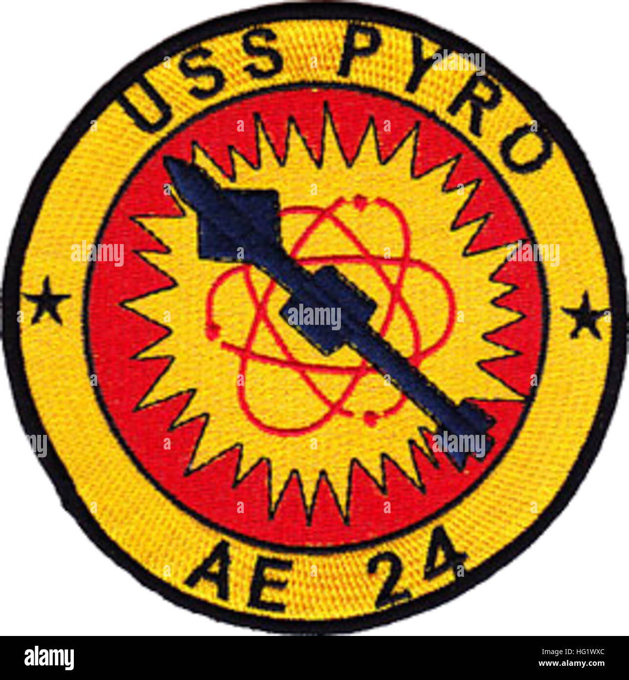 USS Pyro (AE-24) patch Stock Photo - Alamy