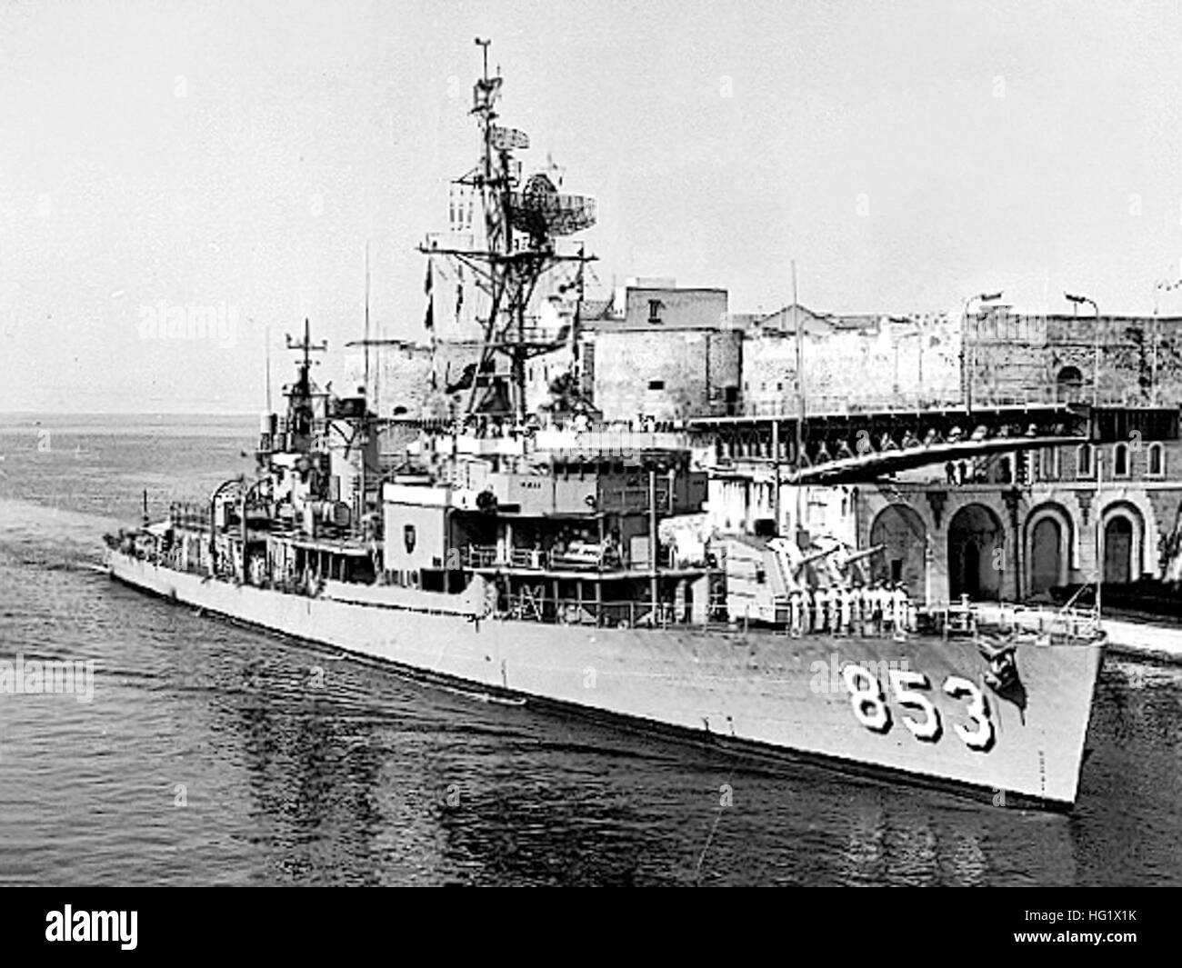 USS Charles H. Roan (DD-853) at Taranto in 1964 Stock Photo - Alamy