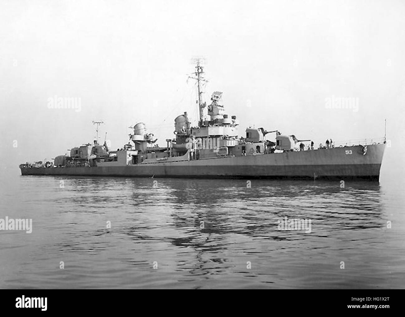 USS Terry (DD-513), a U.S. Navy destroyer, conducts fleet operations ...