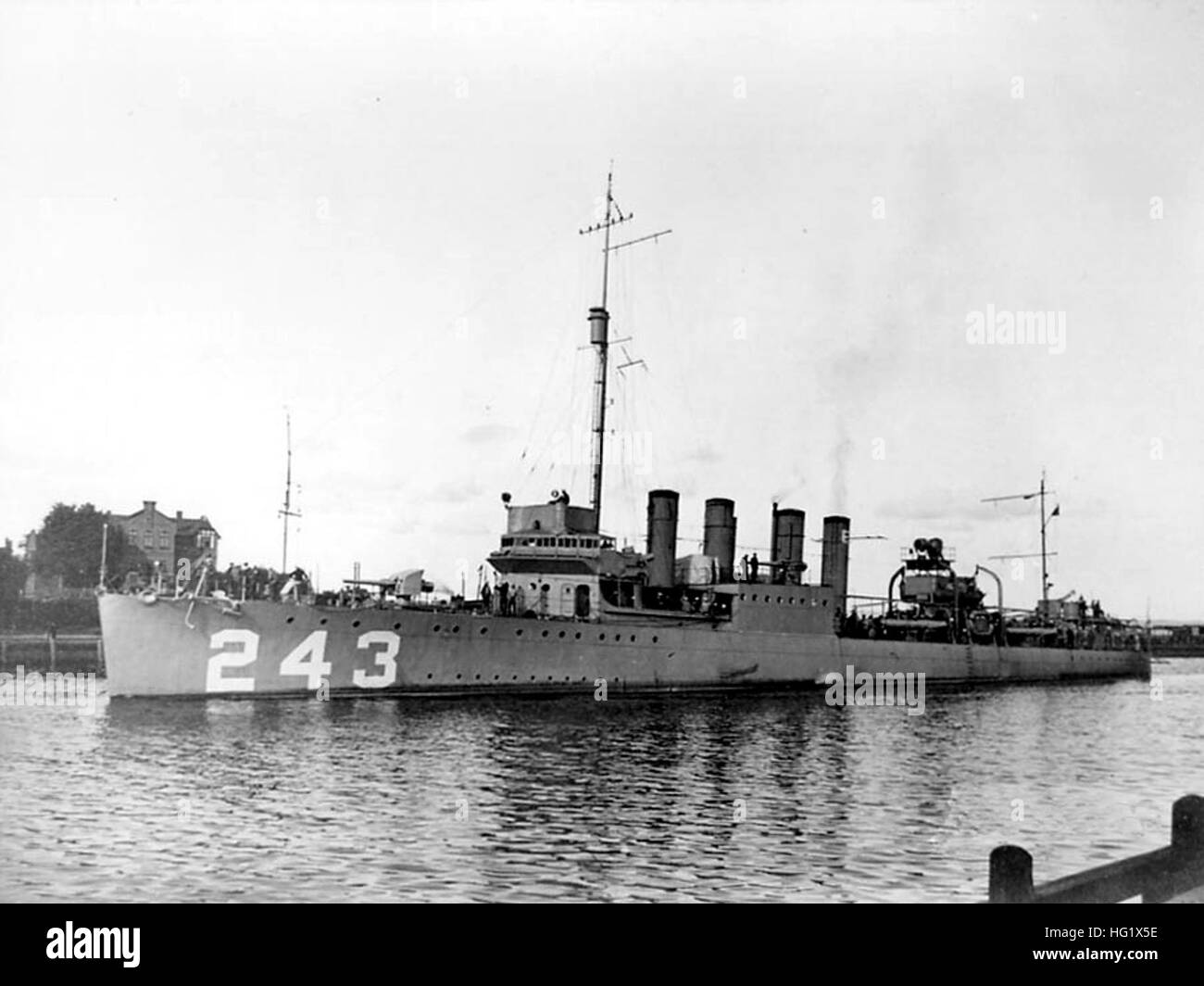 USS Sands (DD-243) at Danzig in 1921 Stock Photo - Alamy