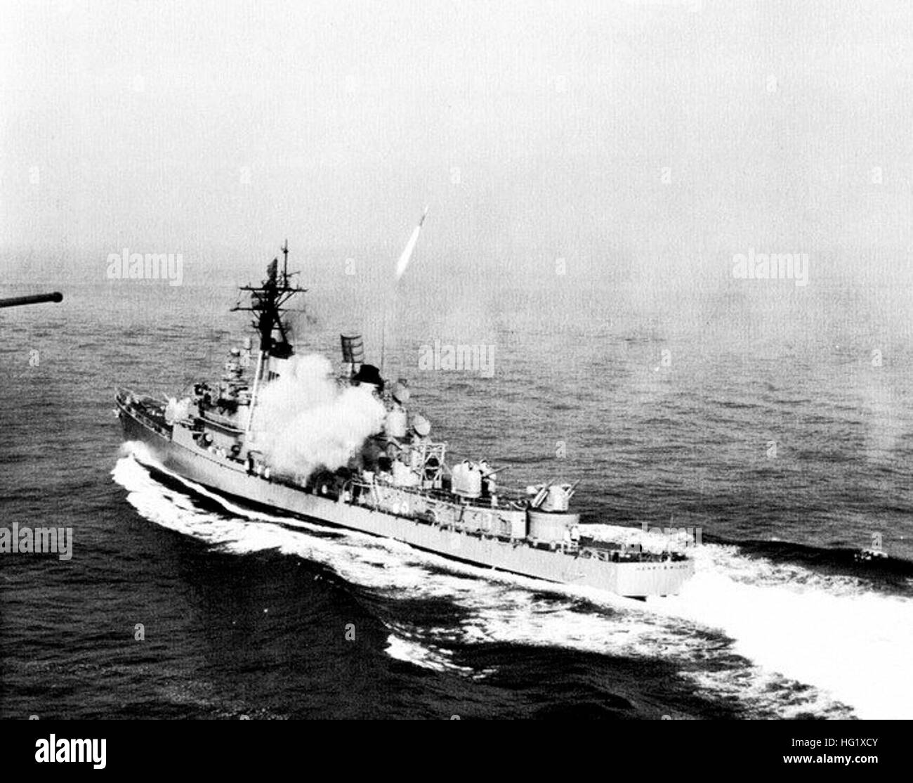 USS Henry B. Wilson (DDG-7) launches ASROC in 1961 Stock Photo - Alamy