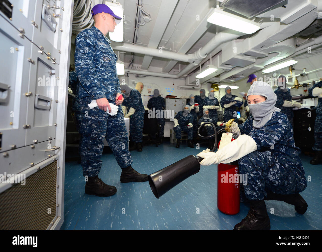 Fire Controlman 2nd Class Kelly Arana, right, from Dallas, and Fire ...