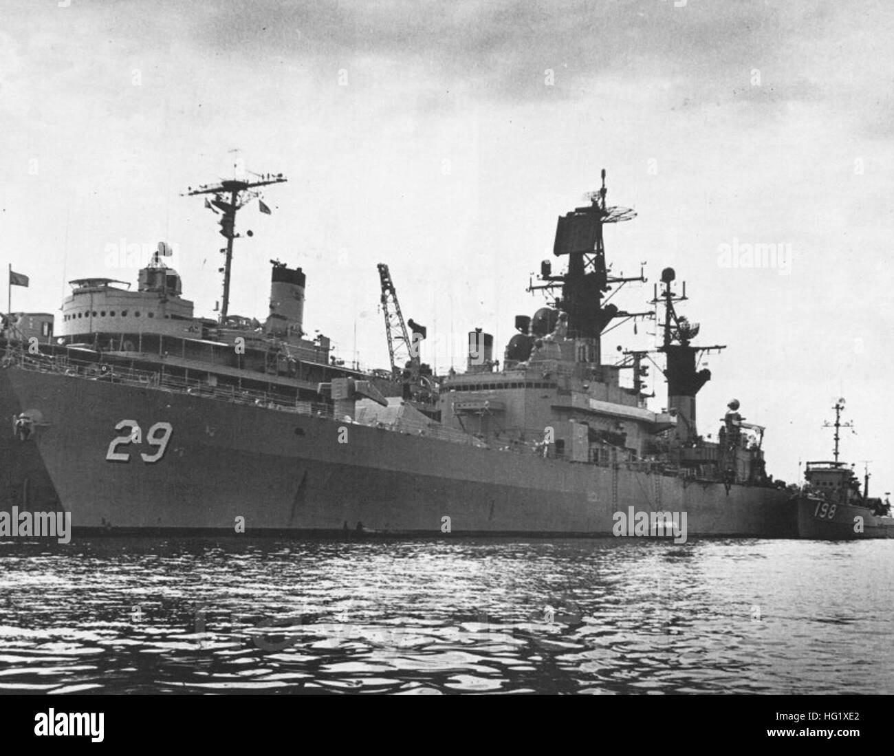 USS Jouett (DLG-29) at Sasebo c1969 Stock Photo - Alamy
