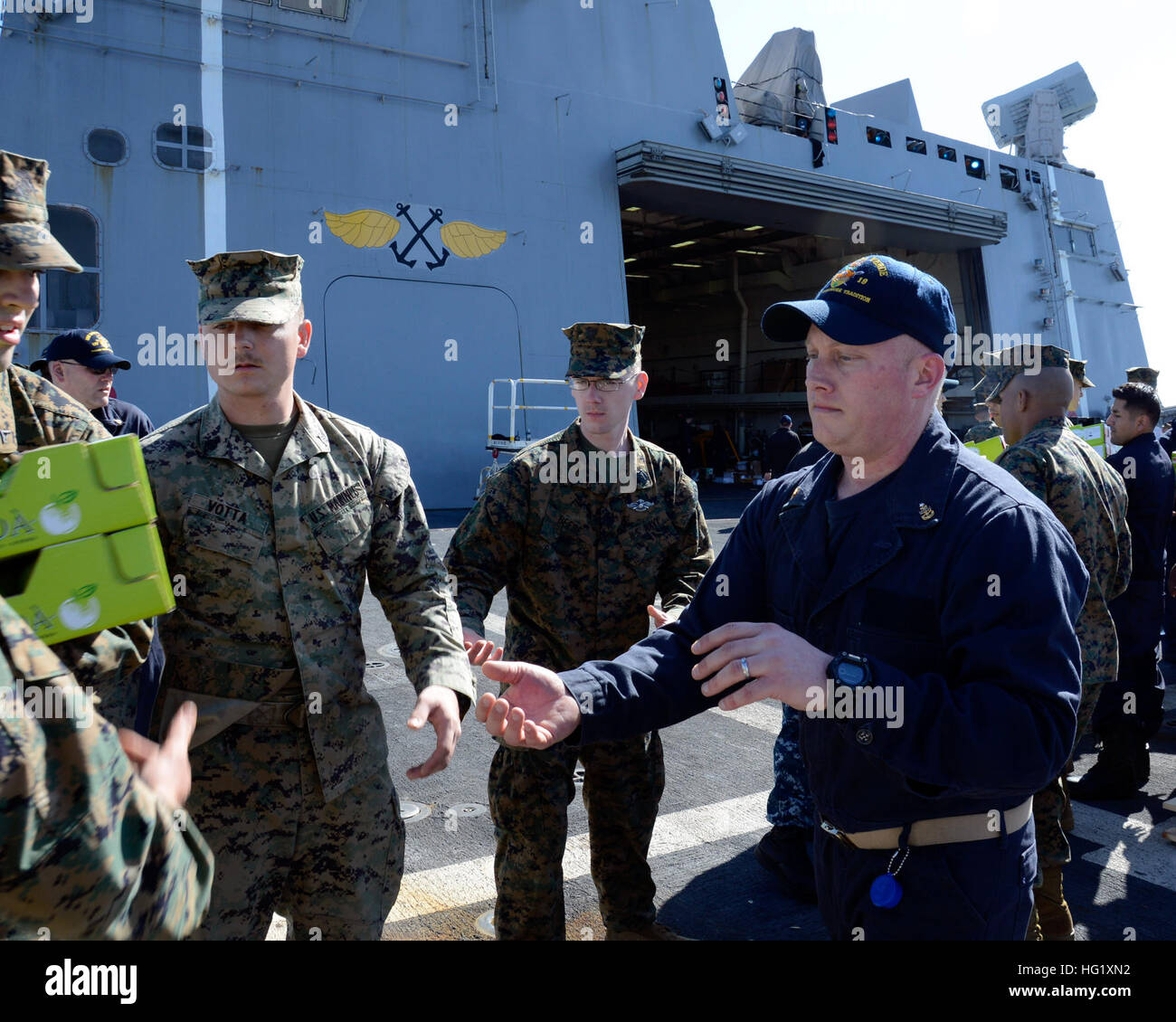 U.S. Marines assigned to the 22nd Marine Expeditionary Unit and Sailors ...