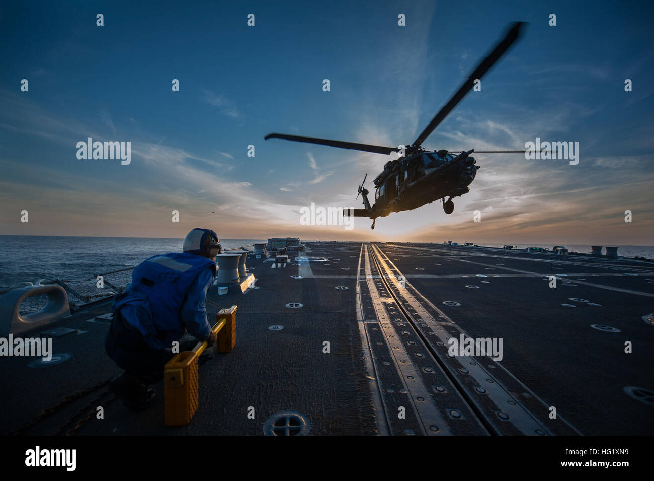 ATLANTIC OCEAN (Feb. 24, 2014) Boatswain's Mate Seaman Rodney Wiley ...