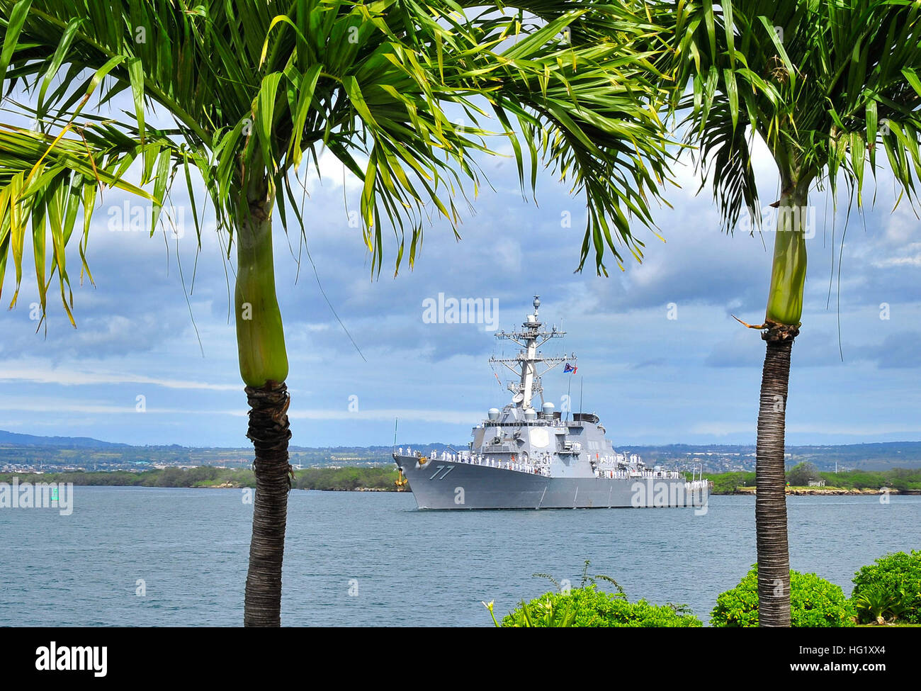 The guided missile destroyer USS O?Kane (DDG 77) departs Joint Base ...