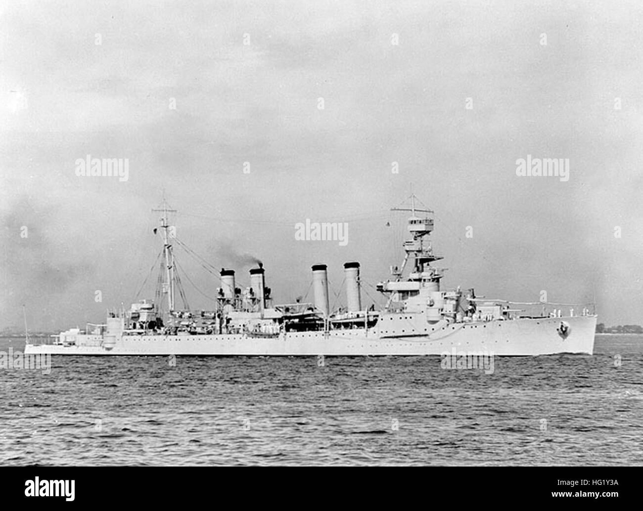 USS Milwaukee (CL 5 Stock Photo - Alamy