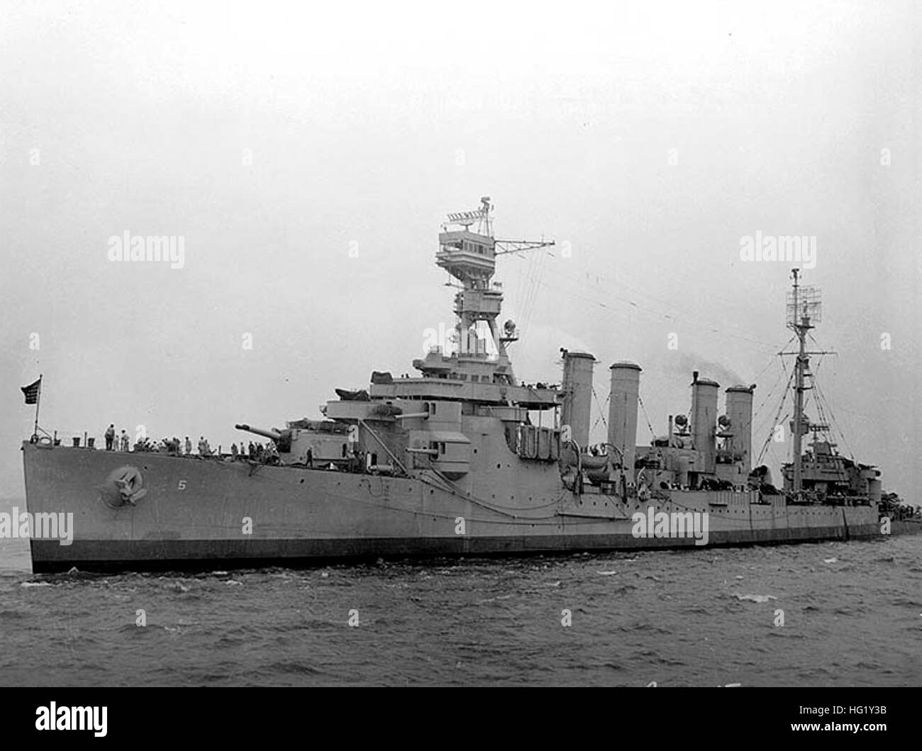 USS Milwaukee (CL-5 Stock Photo - Alamy