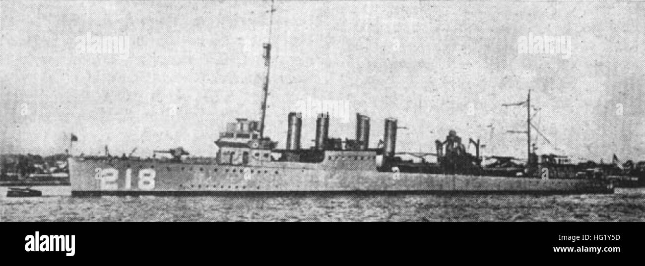 USS Parrott (DD-218) c1920 Stock Photo - Alamy