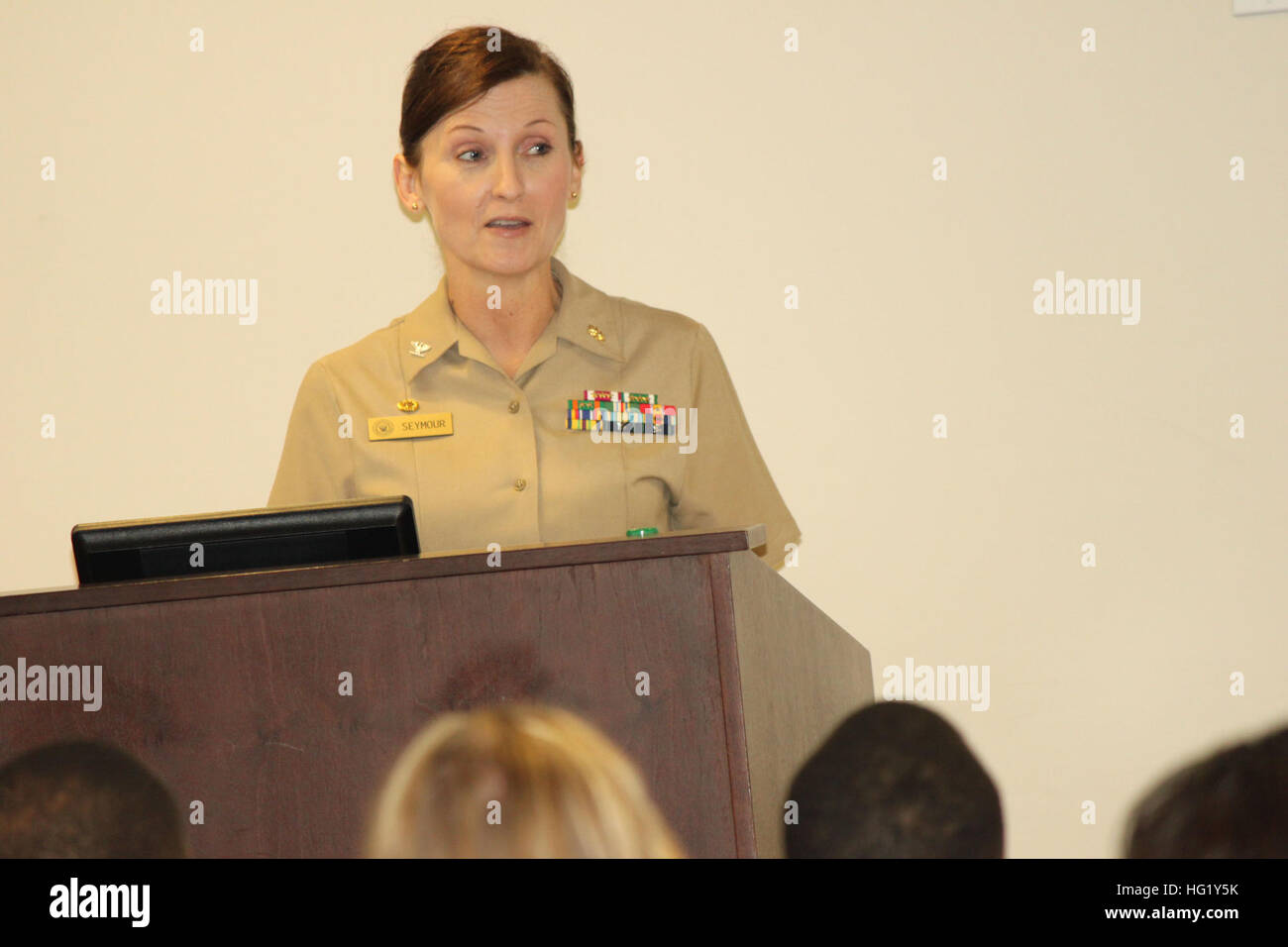 Capt. Mary S. Seymour, Naval Medical Logistics Command's Commanding ...