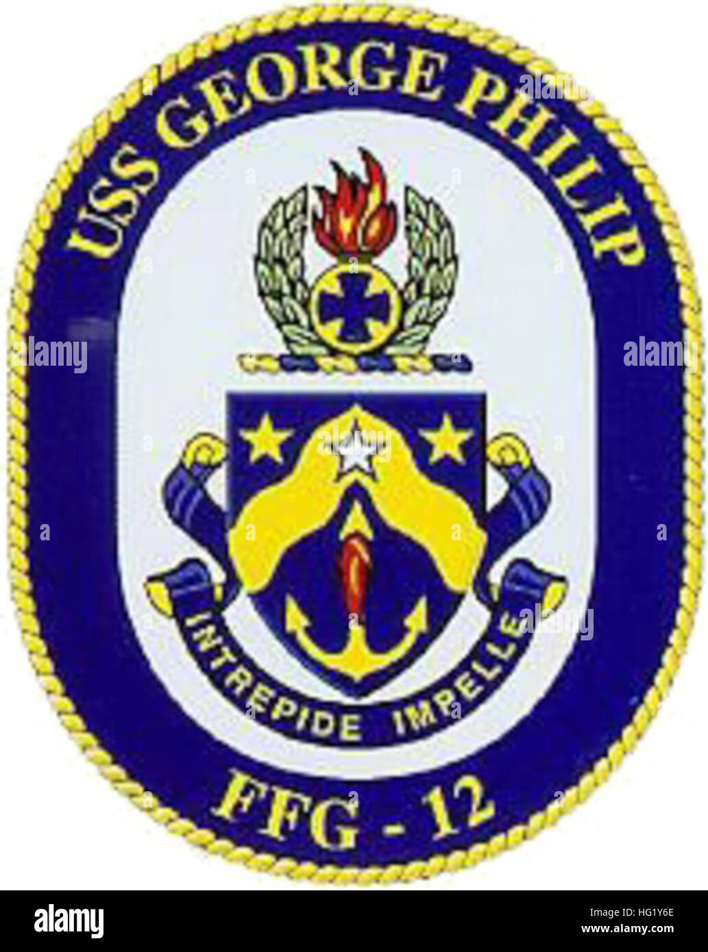 USS George Philip (FFG-12) crest Stock Photo - Alamy