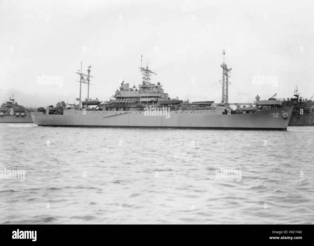 USS Estes (AGC-12) at Puget Sound in 1947 Stock Photo - Alamy