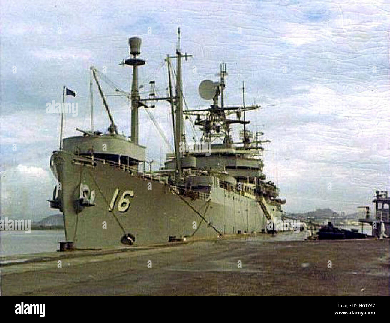 USS Pocono (LCC-16) at Puerto Rico in 1969 Stock Photo - Alamy