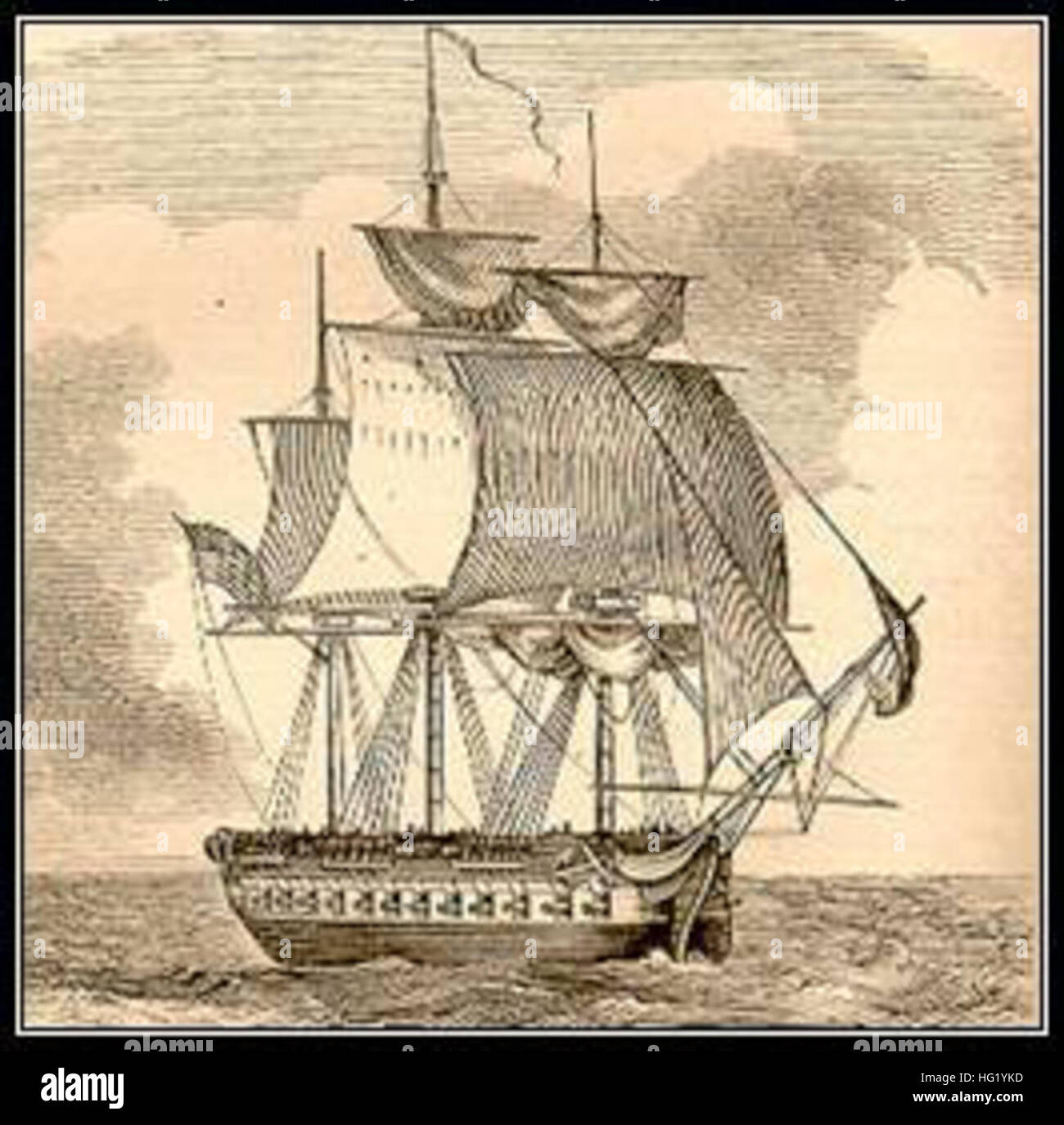 USS Natchez 1827 sloop Stock Photo - Alamy