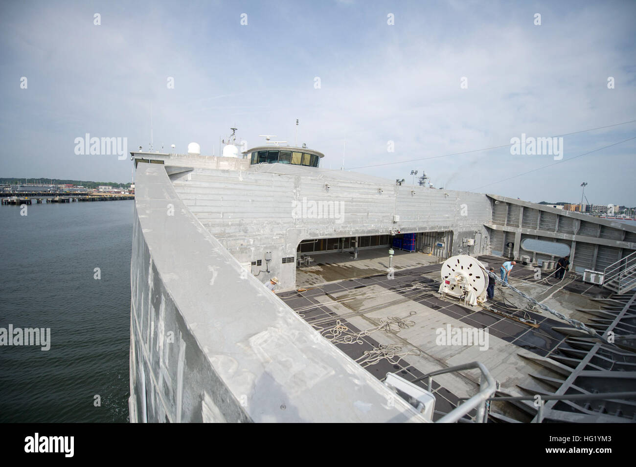 The Military Sealift Command joint high-speed vessel USNS Spearhead ...