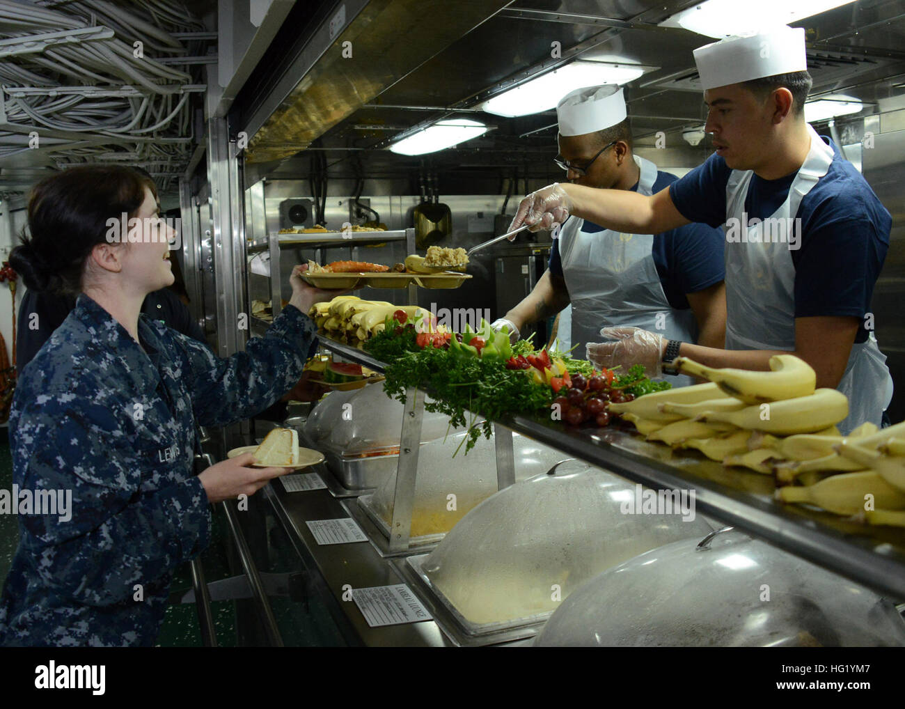 Aviation Boatswain's Mate (Fuel) Airman Gilbert Aranda serves ...