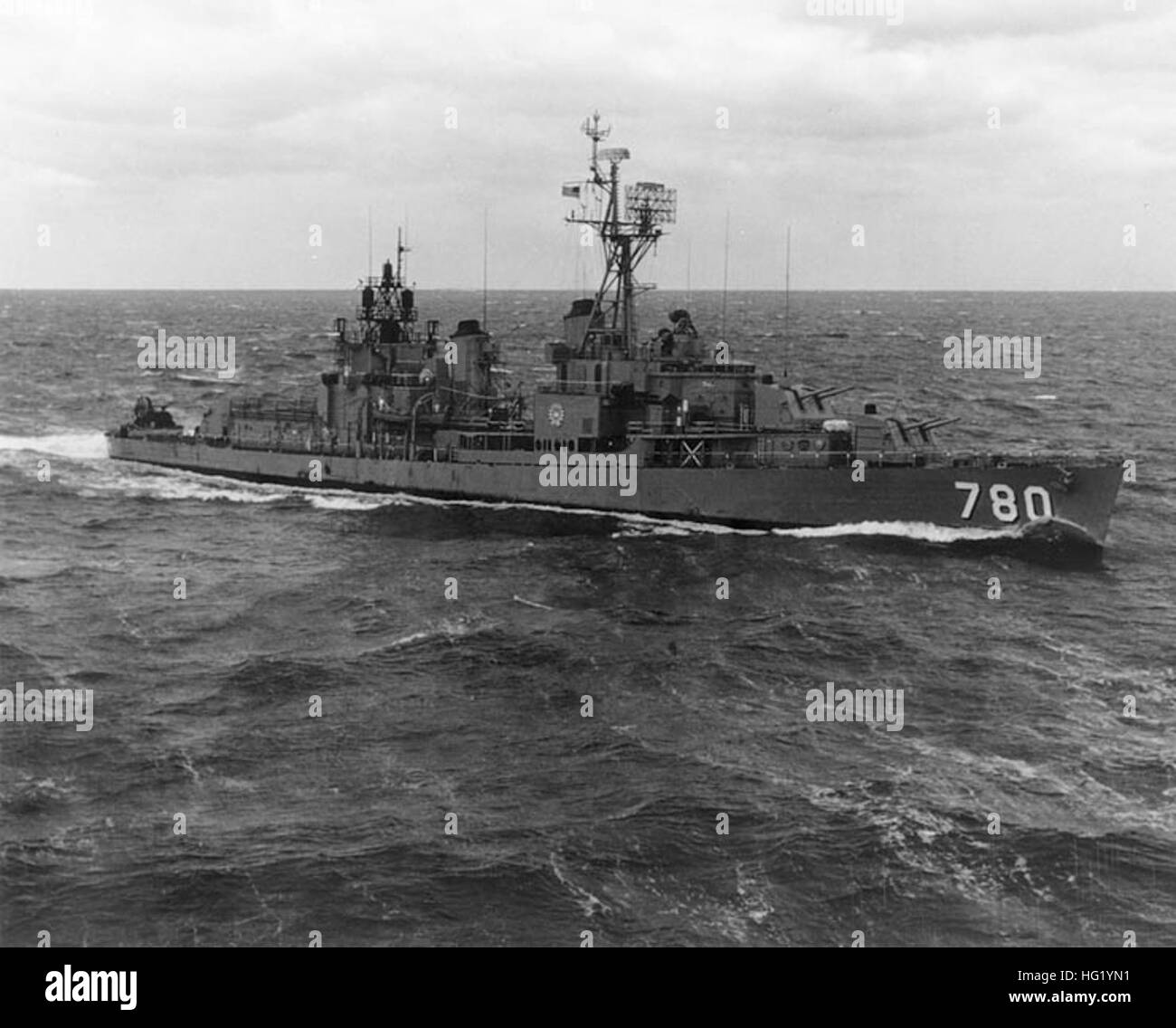 USS Stormes (DD-780) underway off Hampton Roads in 1968 Stock Photo - Alamy