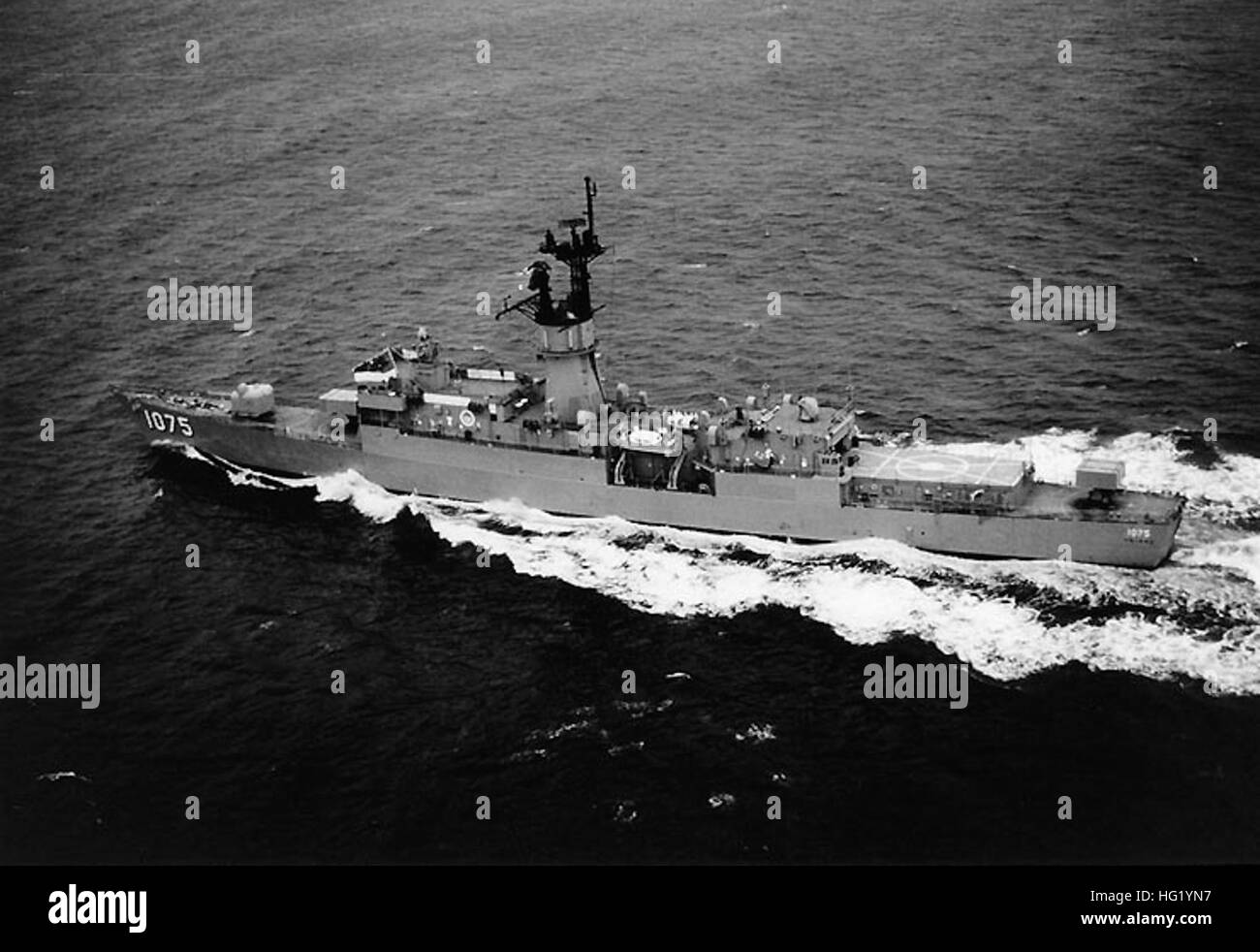 USS Trippe (DE-1075) underway in 1972 Stock Photo - Alamy