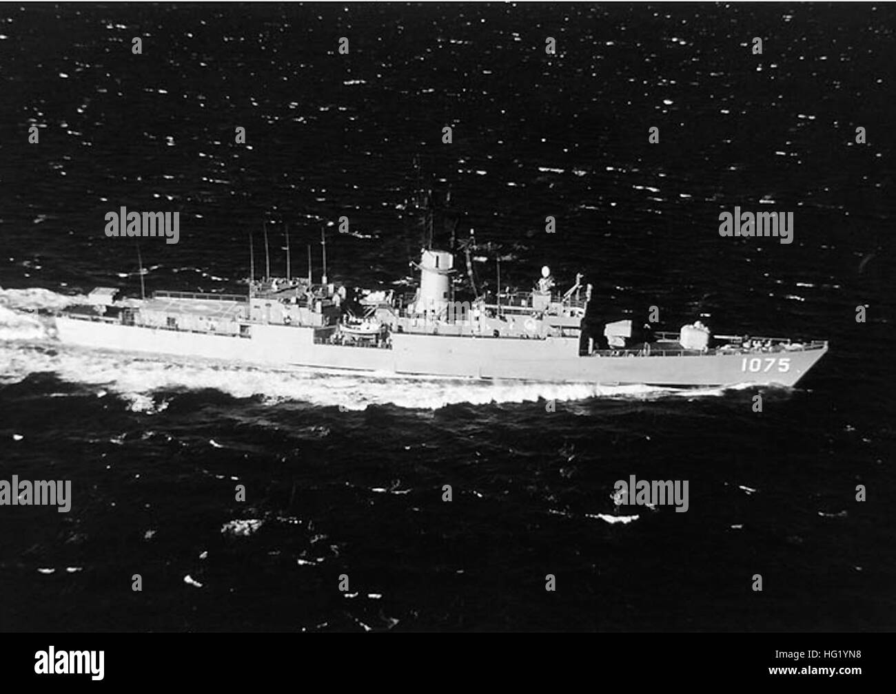 USS Trippe (DE-1075) at sea in 1971 Stock Photo - Alamy