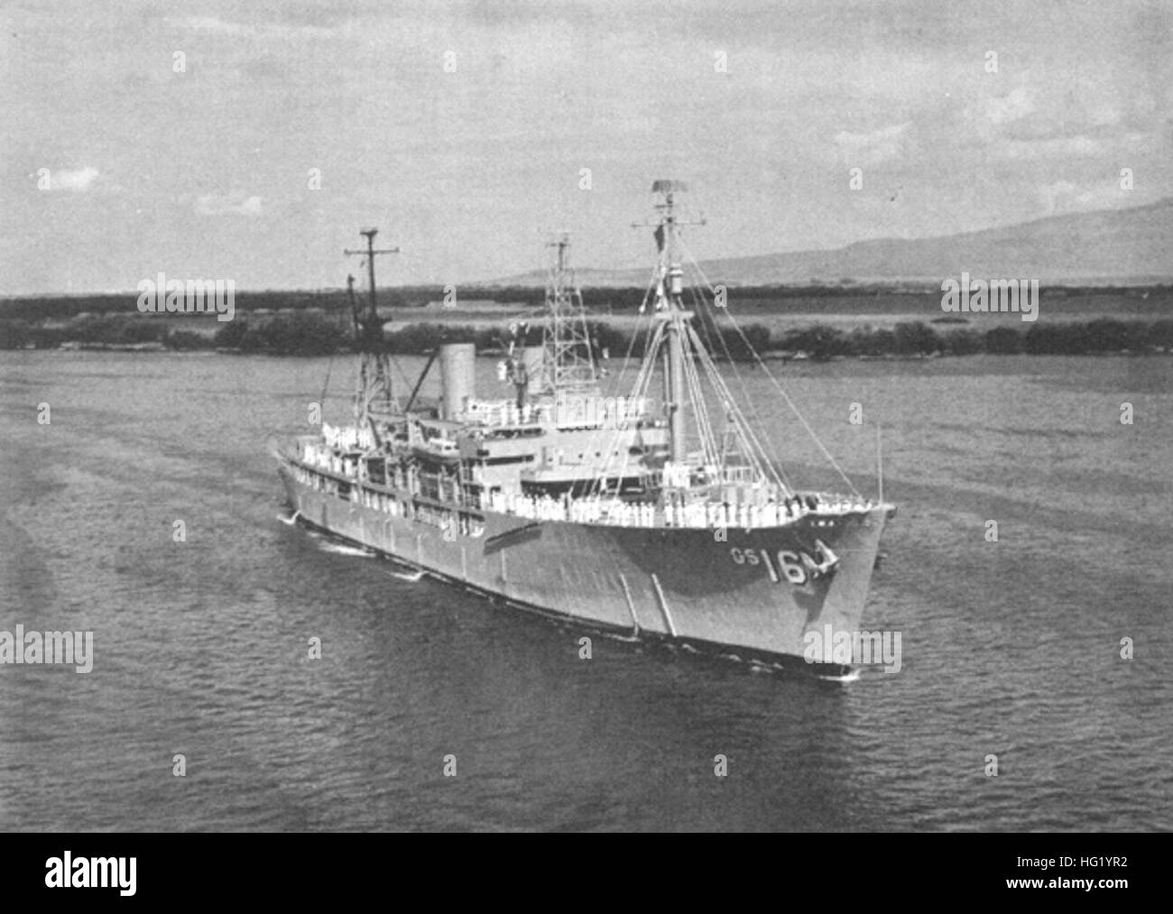 USS Maury (AGS-16) entering Pearl Harbor in 1963 Stock Photo - Alamy
