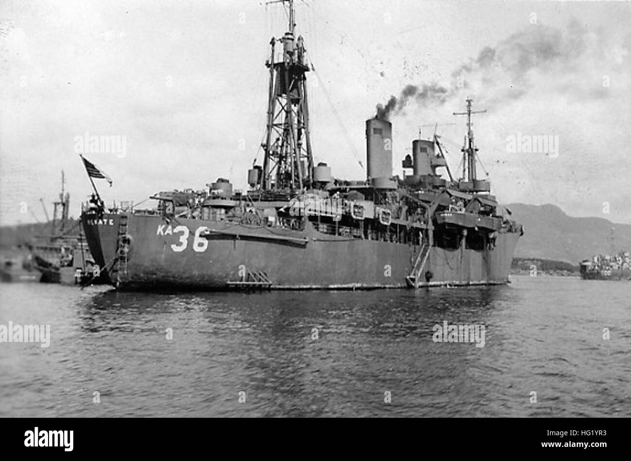 USS Renate (AKA-36) at Sasebo in 1945 Stock Photo - Alamy
